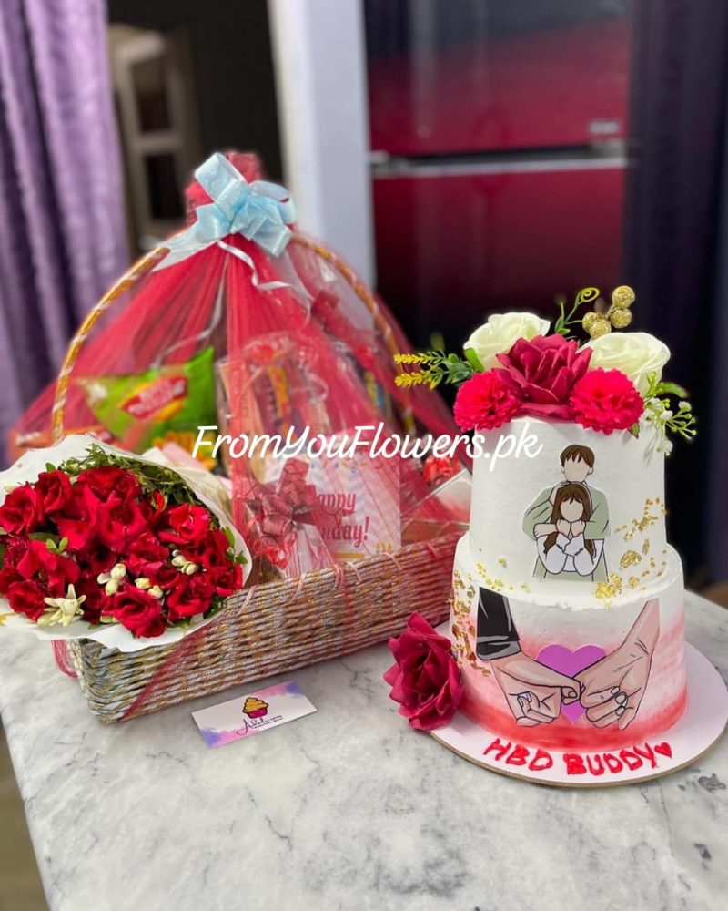 Exclusive HBD Bundle - Birthday Gifts for him Lahore - FromYouFlowers.pk