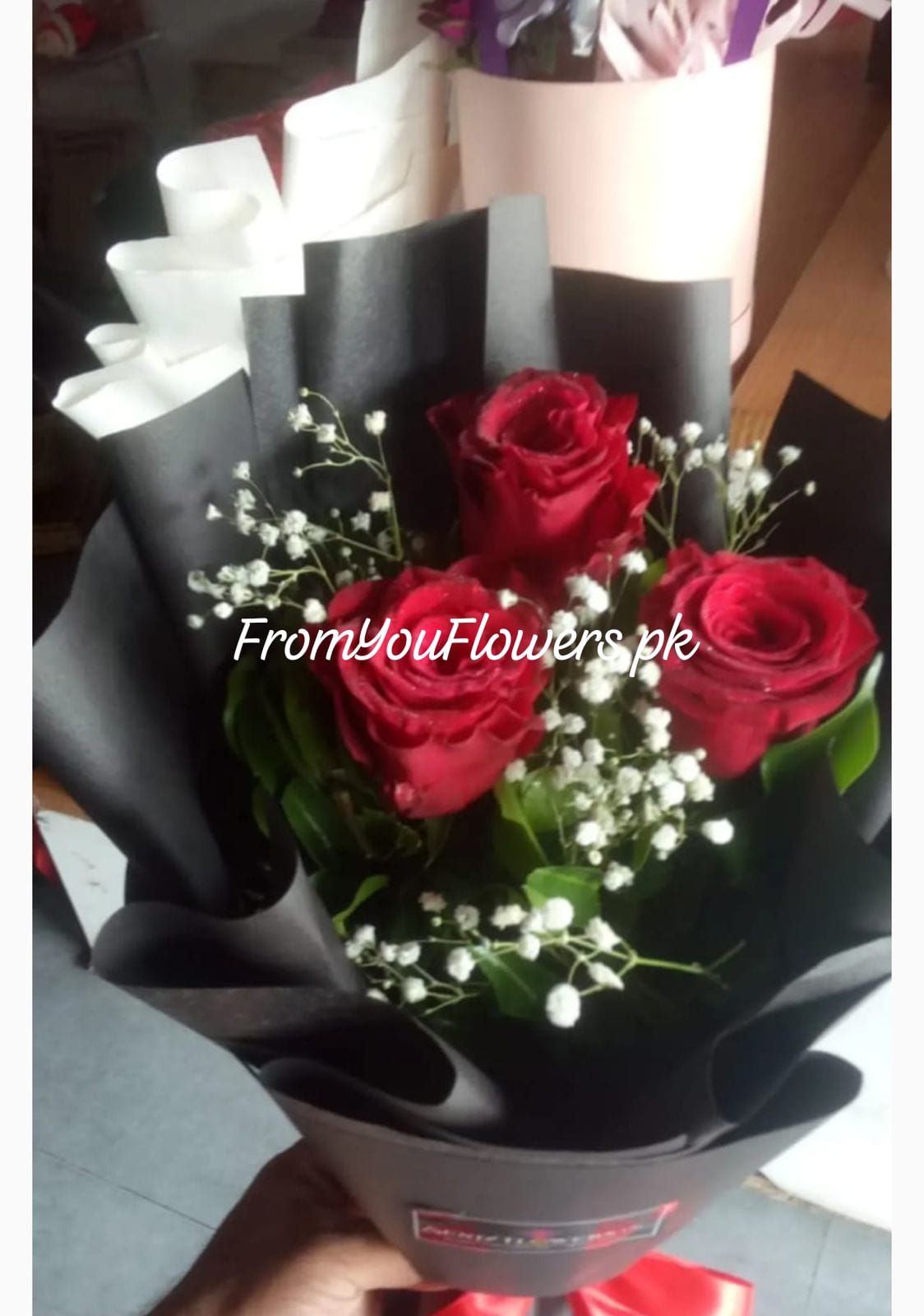 Imported Roses Bouquet - Valentine Flowers Pakistan - FromYouFlowers.pk